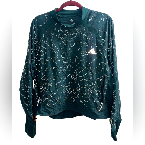 adidas | Jackets & Coats | Adidas Xcity Running Crewneck Jacket Womens ...